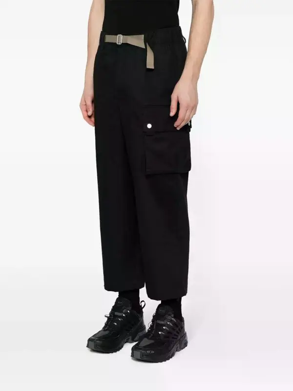 SPOONYARD Cropped Wide-leg Cargo Trousers