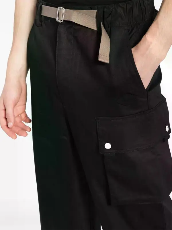 SPOONYARD Cropped Wide-leg Cargo Trousers