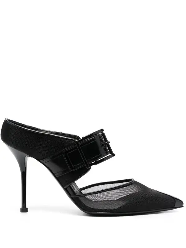 Alexander McQueen Punk Mesh Pointed-toe Mules
