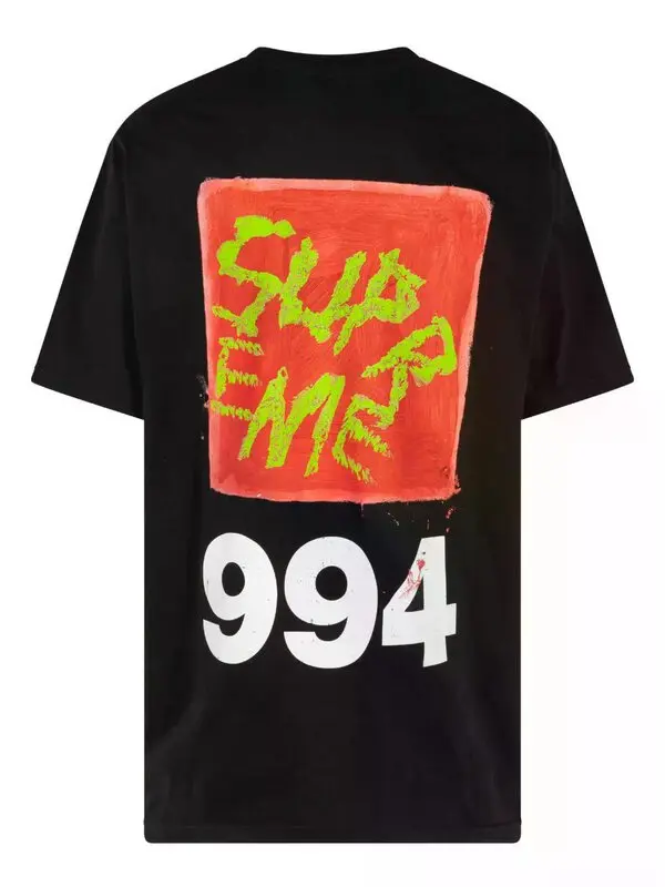 Supreme Painterly Print Cotton T-shirt