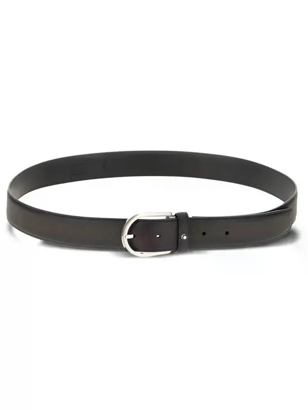 Montblanc Reversible Leather Belt - Grey