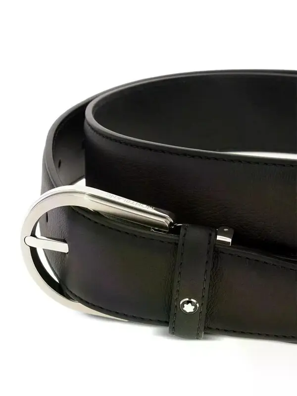 Montblanc Reversible Leather Belt - Grey