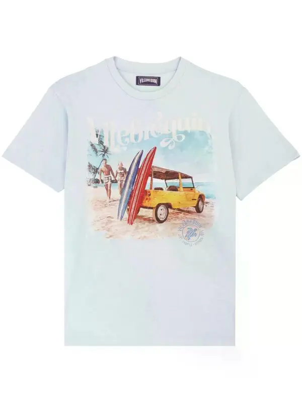 Vilebrequin Graphic-print Cotton T-shirt - Blue