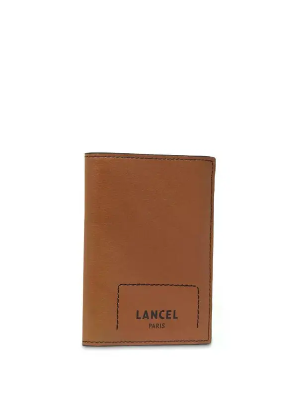 LANCEL 9cc Tri-fold Leather Wallet