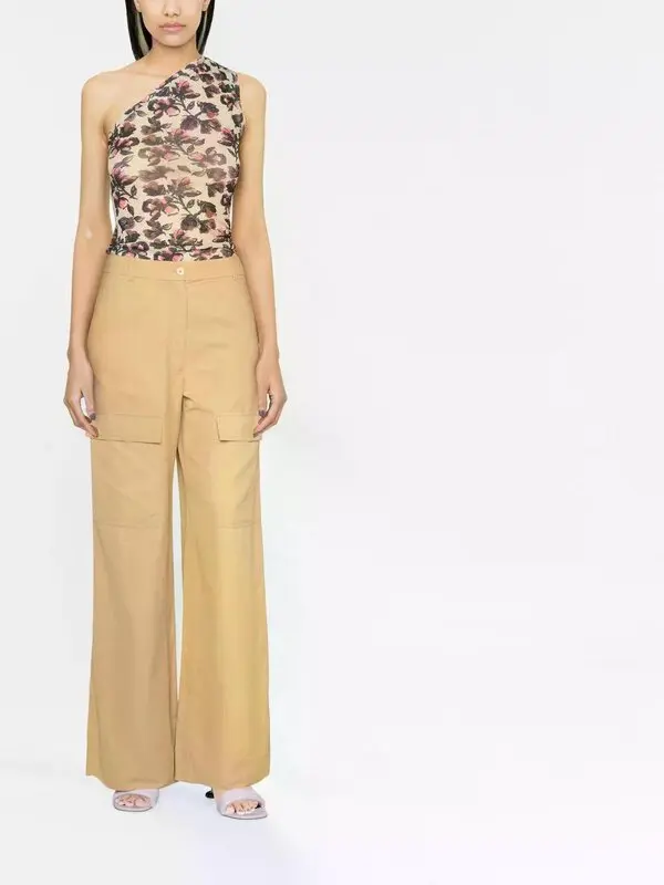 Stella McCartney Wide-leg Flap-pocket Trousers