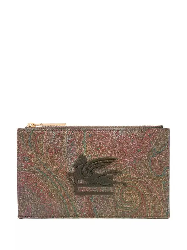 Etro Medium Paisley Wallet - Brown