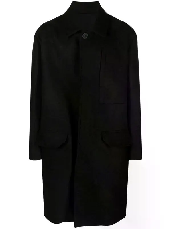 Rick Owens Jumbo Virgin Wool Single-breasted Coat