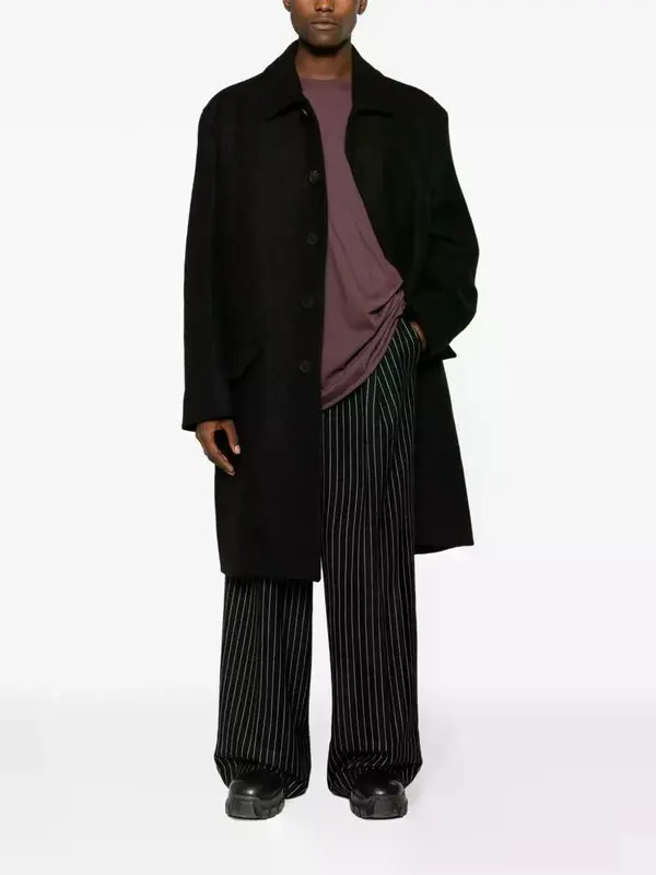 Rick Owens Jumbo Virgin Wool Single-breasted Coat
