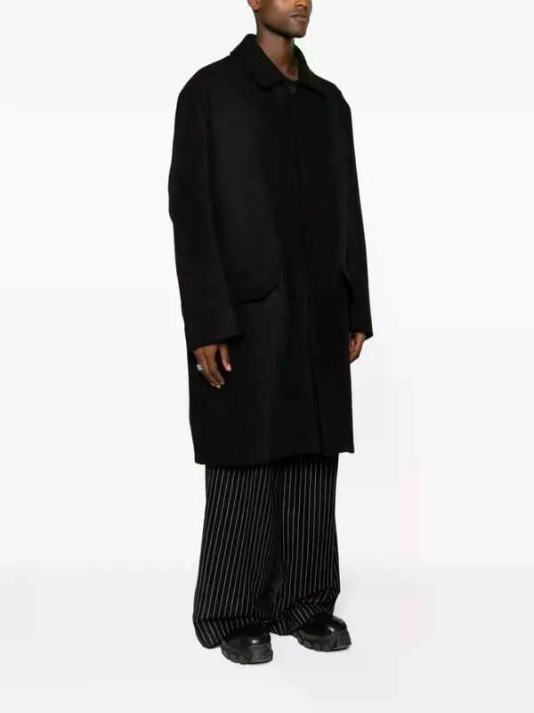 Rick Owens Jumbo Virgin Wool Single-breasted Coat