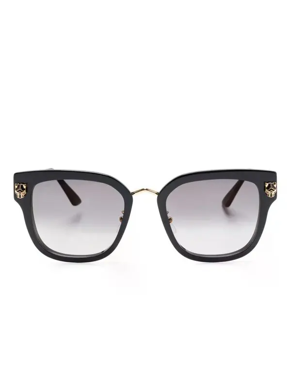 Cartier Butterfly-frame Sunglasses - Black