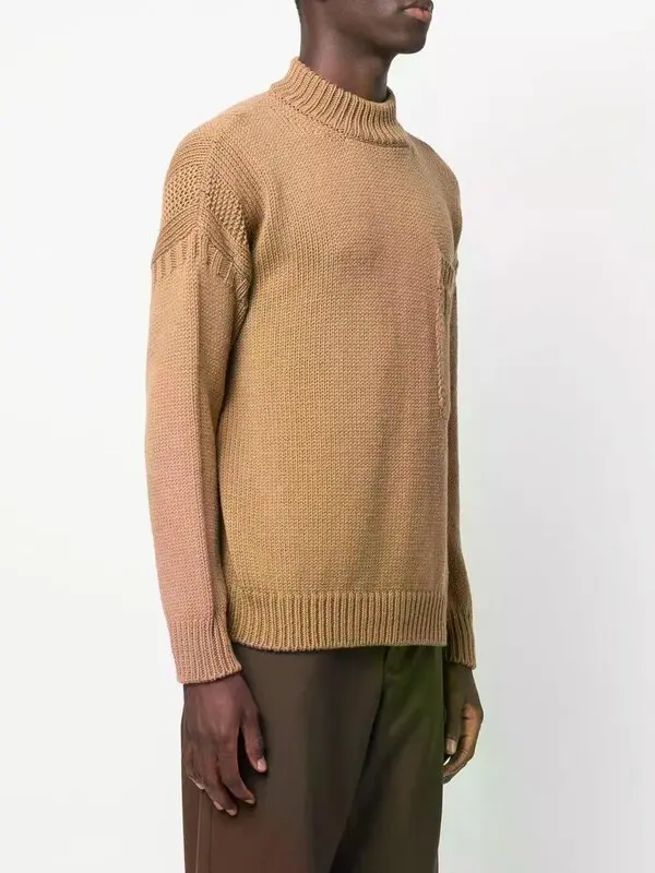 TEN C Mock-neck Knitted Jumper
