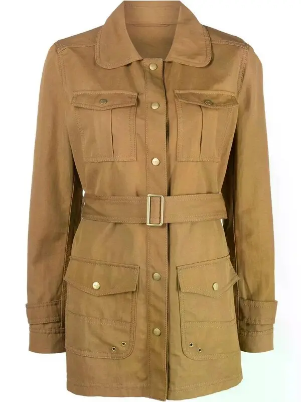 FAY Belted Fitted Jacket