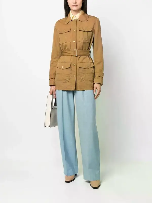 FAY Belted Fitted Jacket