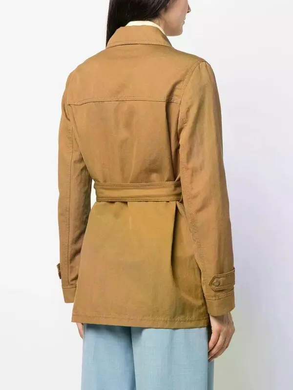 FAY Belted Fitted Jacket