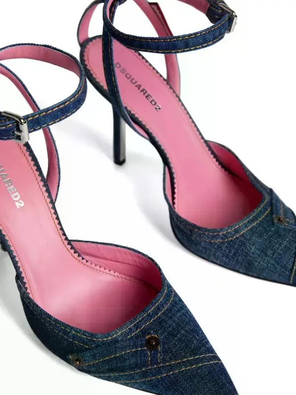 Dsquared2 100mm Pointed-toe Denim Pumps