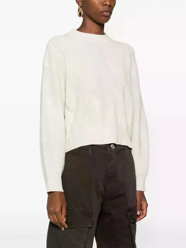 Brunello Cucinelli Sequin-embellished Knitted Jumper