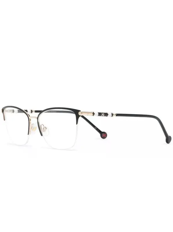 Carolina Herrera Semi-rimless Cat-eye Glasses