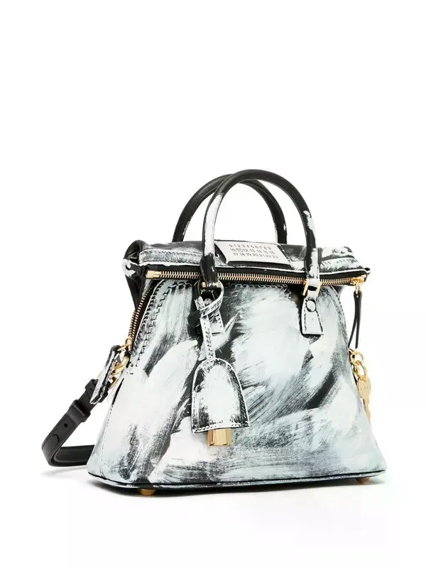 MAISON MARGIELA Mini 5ac Classique Bianchetto Tote Bag - Black