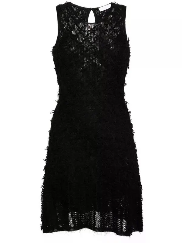 Chloé Frayed Mini Dress