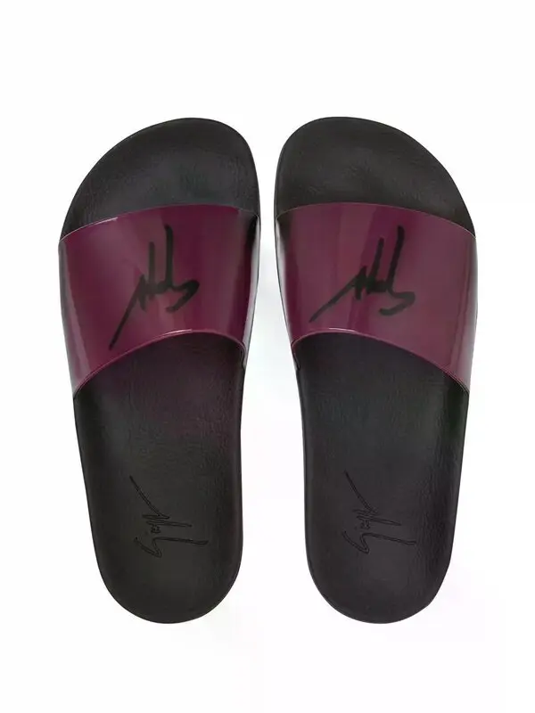 GIUSEPPE ZANOTTI Brett Signature Slides - Pink