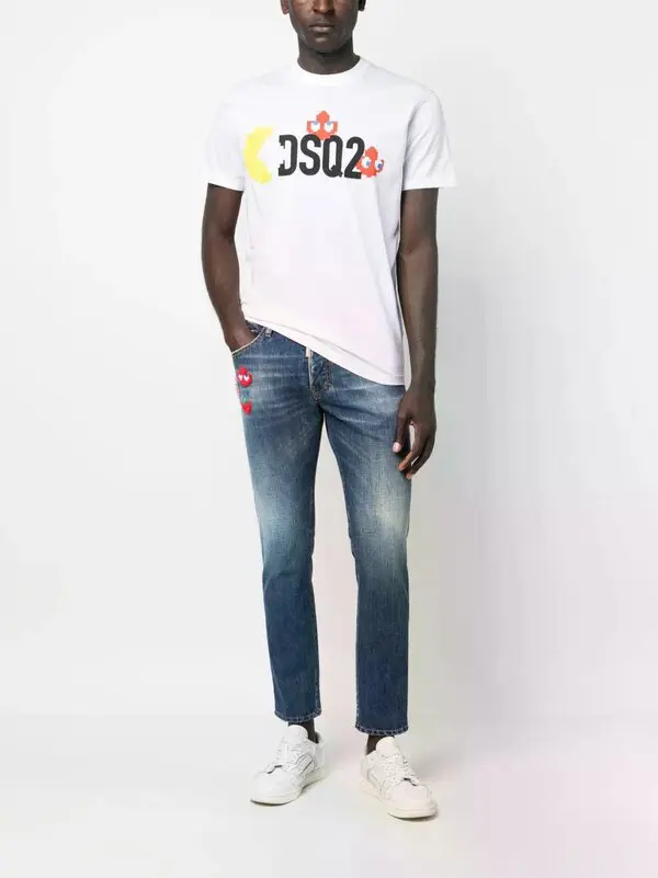 Dsquared2 Slim-cut Cropped Jeans