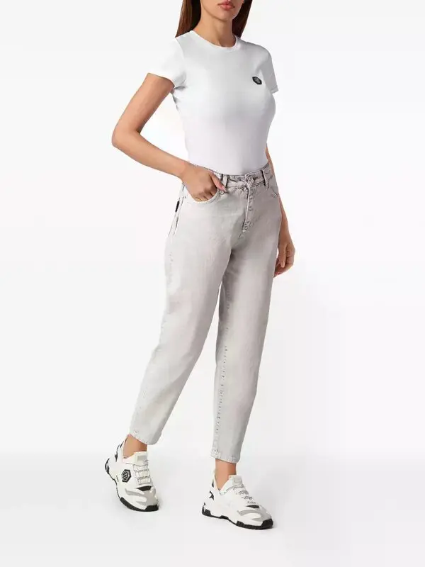 Philipp Plein Mom Fit Tapered Jeans