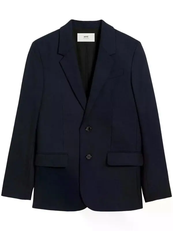 AMI Paris Wool Blazer - Blue