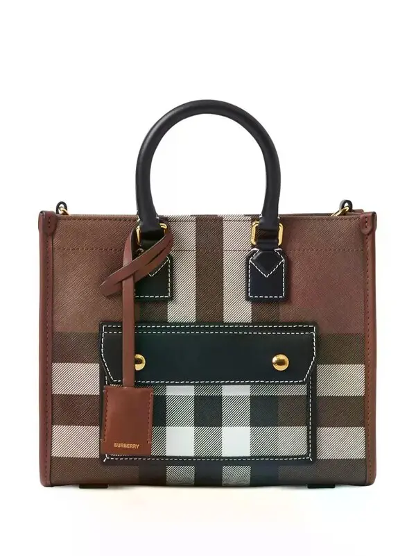 Burberry Mini Check Freya Tote Bag