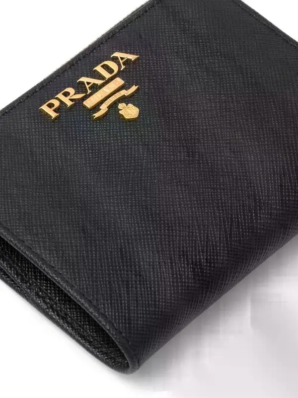 Prada Small Saffiano Leather Wallet - Black