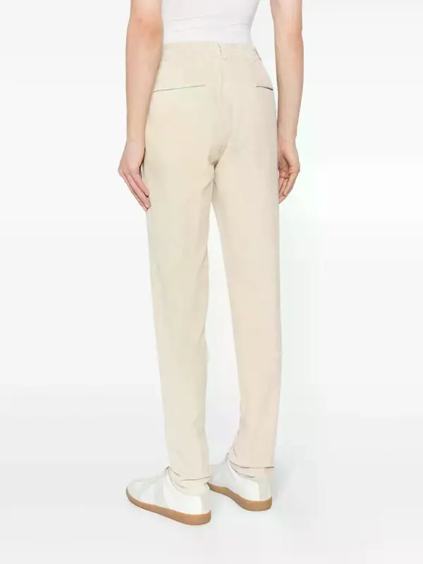 Peserico Drawstring-waist Corduroy Trousers - Neutrals