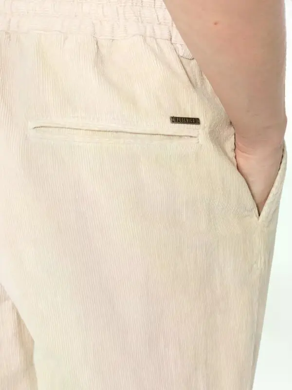 Peserico Drawstring-waist Corduroy Trousers - Neutrals