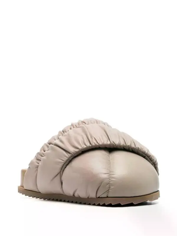 YUME YUME Tent Padded Oversized Mules - Neutrals