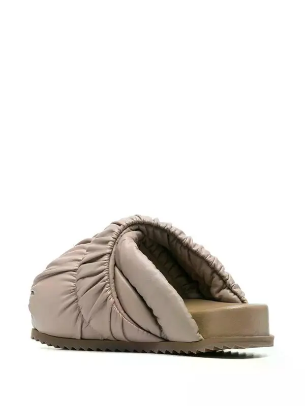YUME YUME Tent Padded Oversized Mules - Neutrals