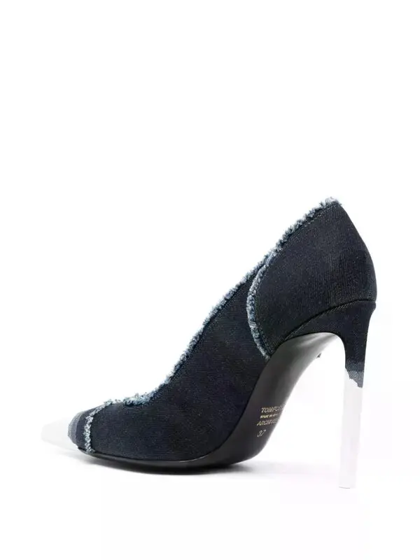 TOM FORD Denim Pointed Toe High Heel Pumps