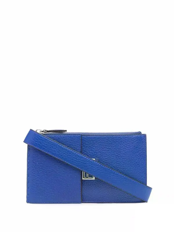 Fendi Logo-plaque Shoulder Bag - Blue