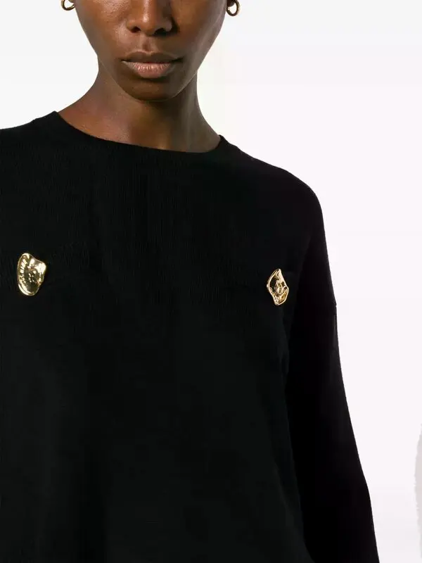 Moschino Asymmetric-hem Virgin Wool Jumper