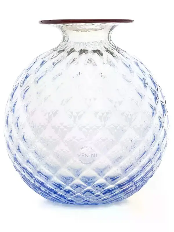 VENINI Monofiori Balloton Murano-glass Vase - Blue
