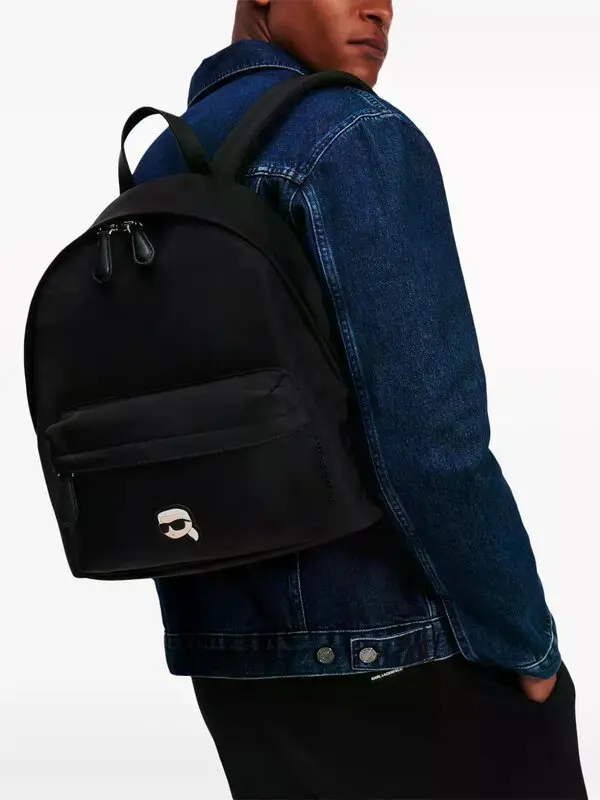 Karl Lagerfeld Ikon Appliqué-detail Backpack