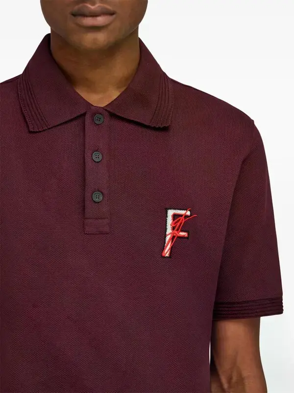 FERRAGAMO Logo-embroidered Polo Shirt
