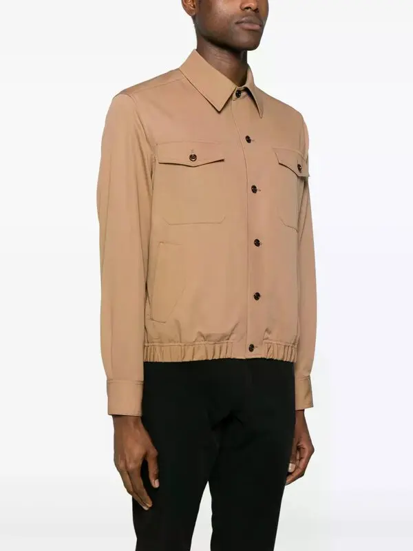 LARDINI Virgin Wool Jacket - Brown