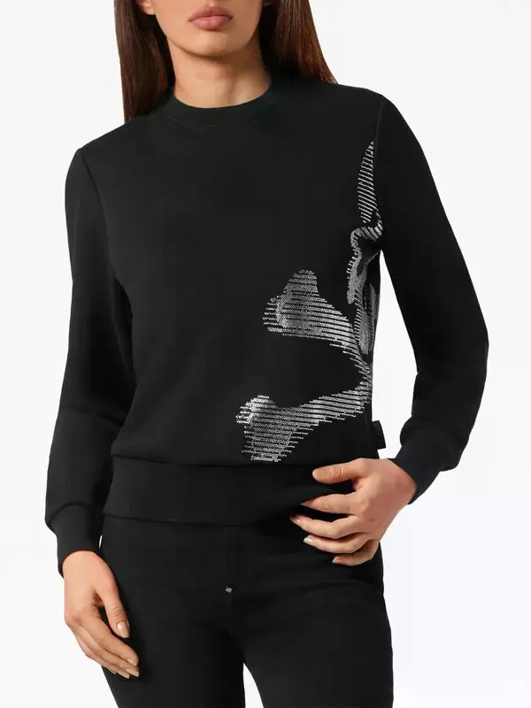Philipp Plein Skull & Bones Cotton Sweatshirt
