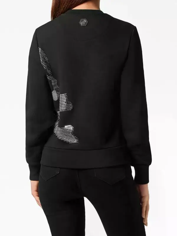 Philipp Plein Skull & Bones Cotton Sweatshirt