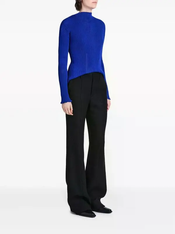 Proenza Schouler Mock-neck Ribbed Sweatshirt