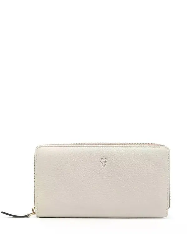 Eleventy Debossed-logo Continental Wallet - Neutrals