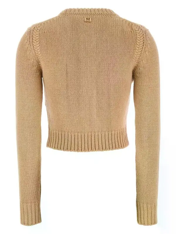 Chloé Cropped Cotton-cashmere Blend Sweater