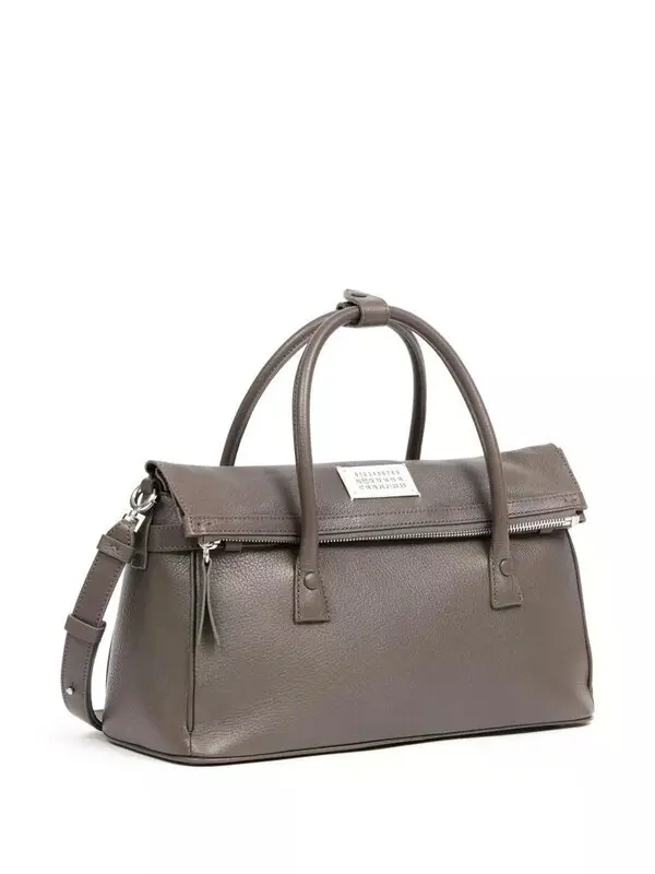 MAISON MARGIELA Medium 5ac Leather Tote Bag - Grey