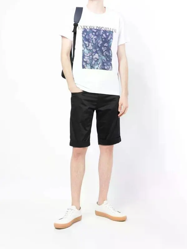 Emporio Armani Lustrous Comfort Board Shorts - Black