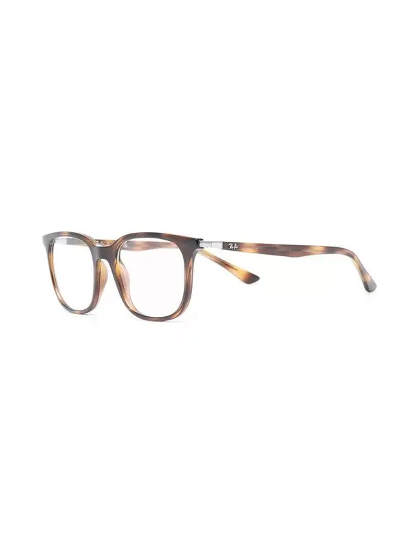 Ray-ban Tortoiseshell-effect Square-frame Glasses - Brown