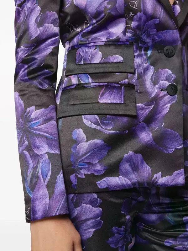 Philipp Plein Floral-print Blazer
