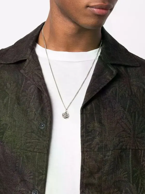 Emanuele Bicocchi Rose Pendant Necklace
